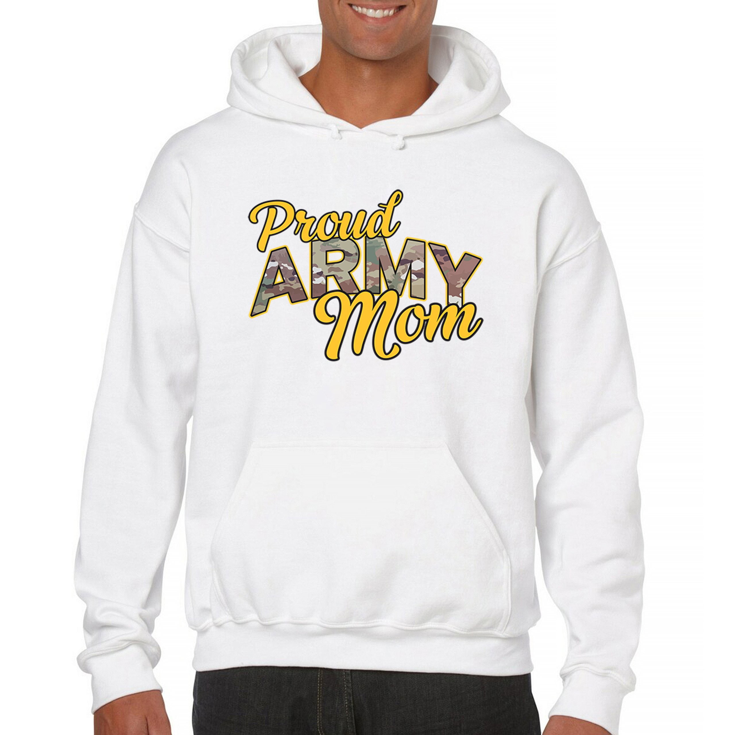 Proud Army Mom Sweatshirt US Military Family Pride Veteran Patriotic ...