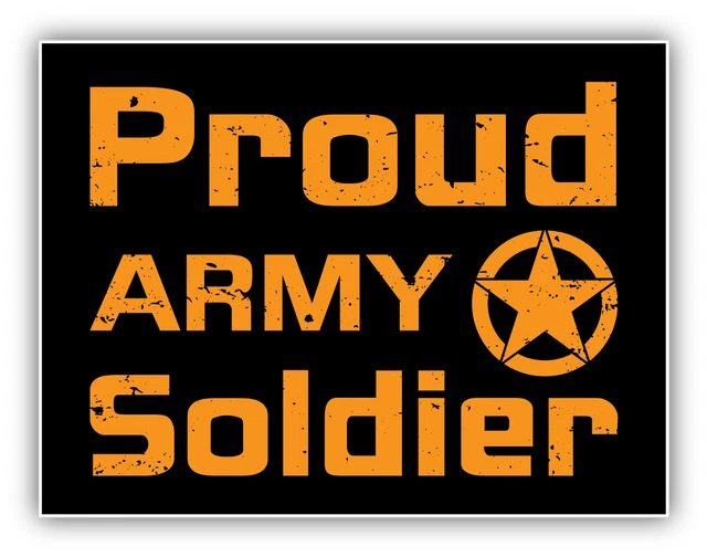 Proud Army Soldier Military Slogan Sticker Phone Decal Water Bottle ...