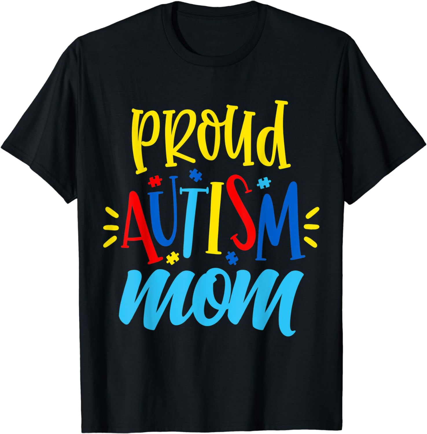 Proud Autism Mom Autistic Awareness Puzzle T-Shirt - Walmart.com