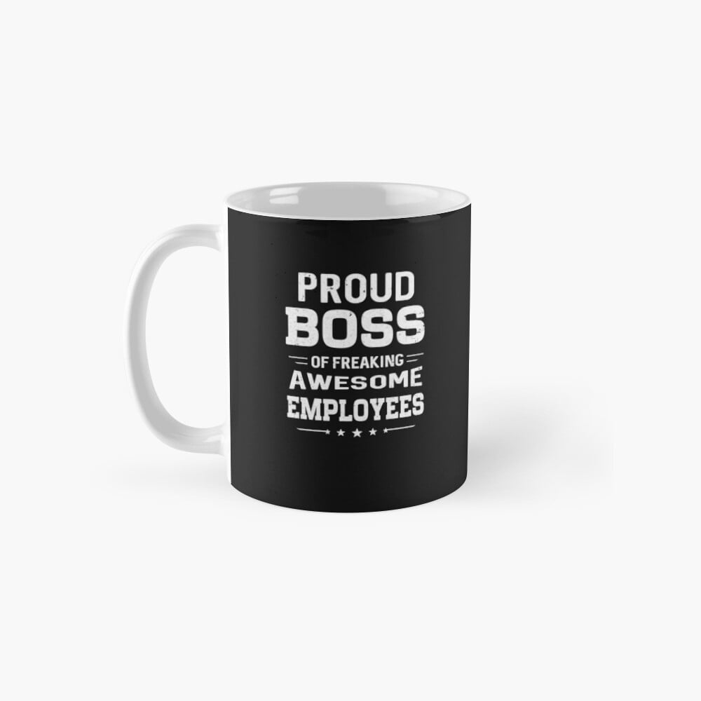Proud Boss's Bosses Day Funny Employee Appreciation Gifts Classic Mug ...