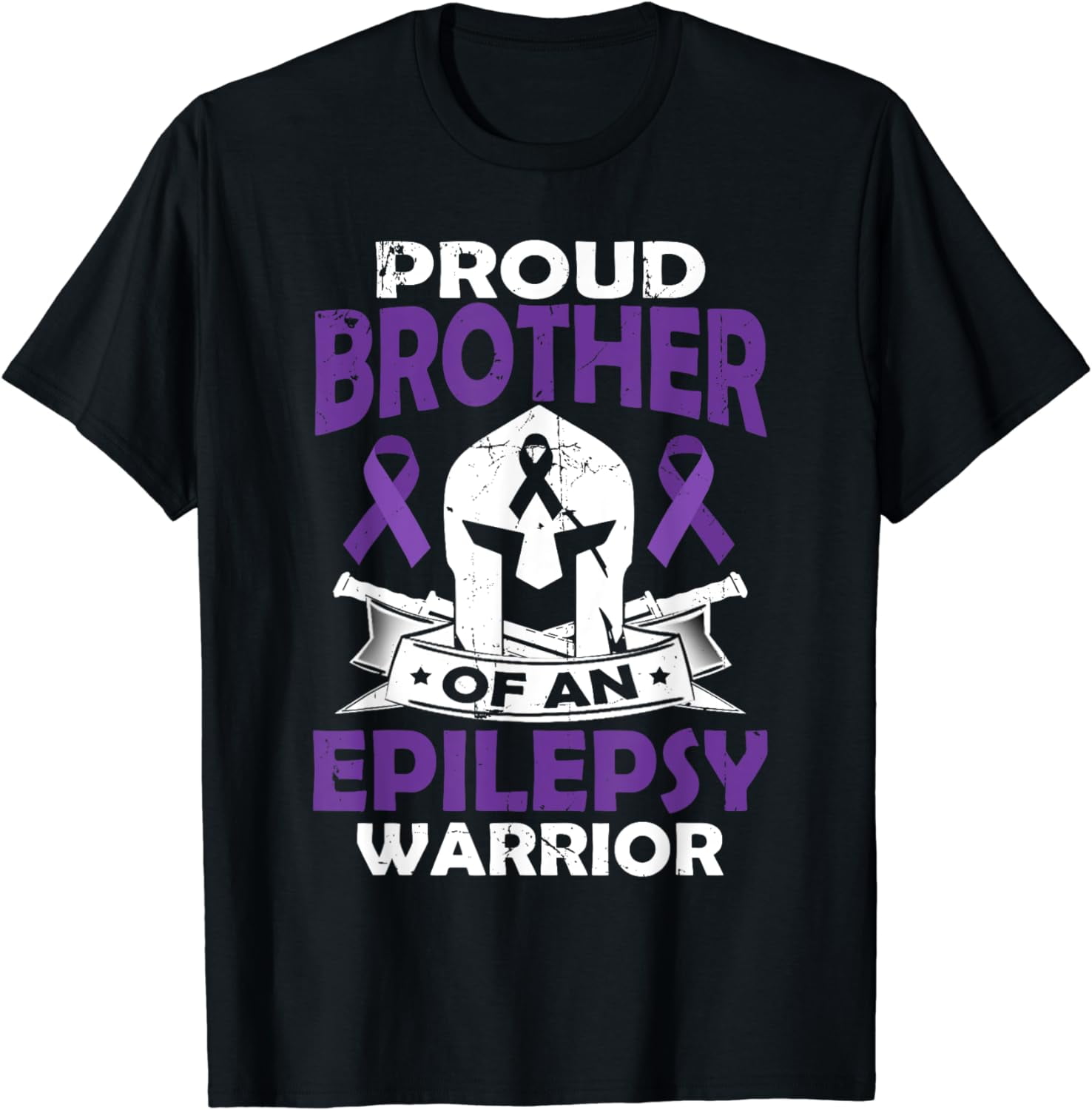 Proud Brother Of Epilepsy Warrior Seizure Disorder Awareness T-Shirt ...