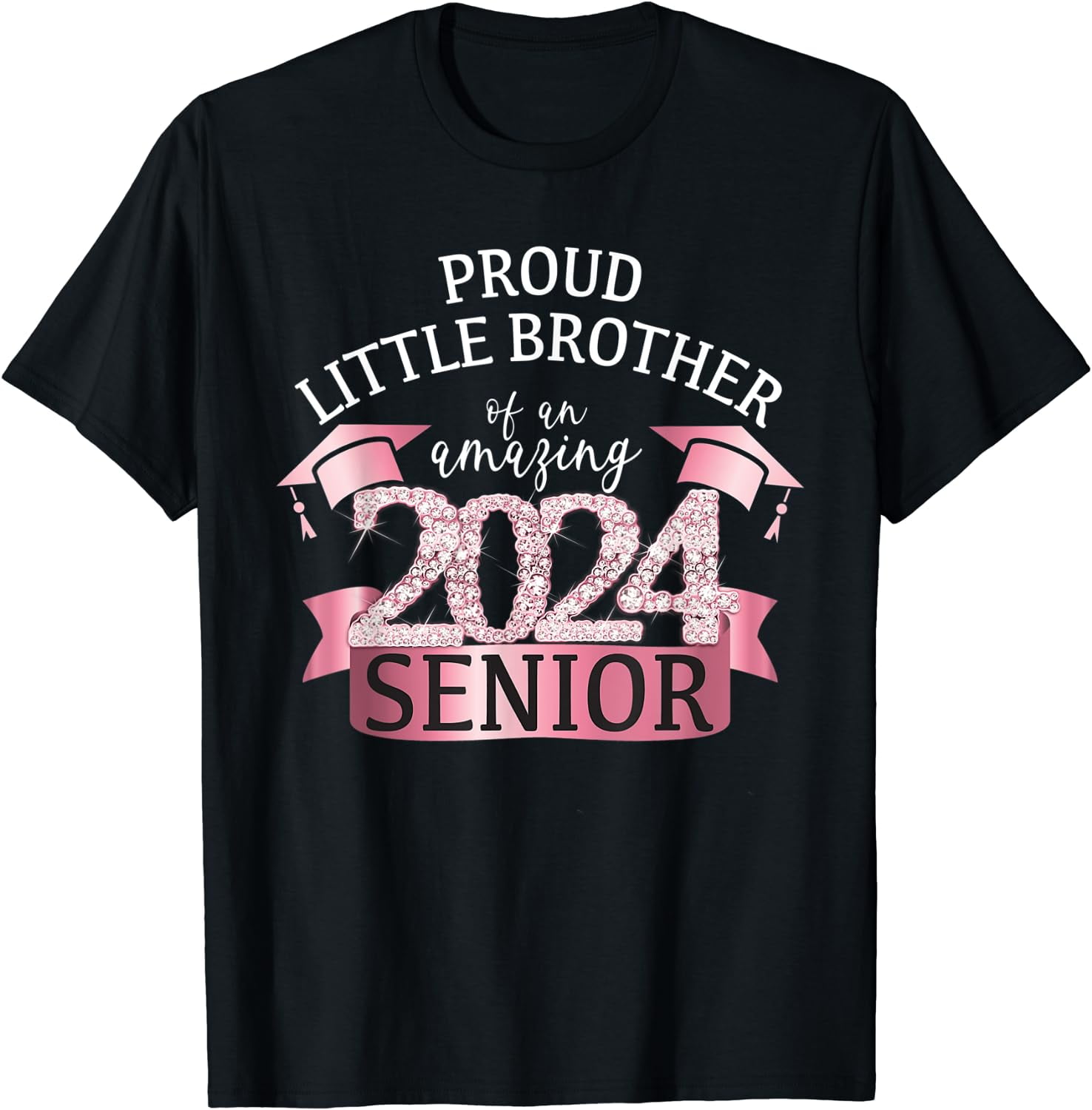 Proud Brother of a 2024 Senior I Pink School Color Outfit T-Shirt ...