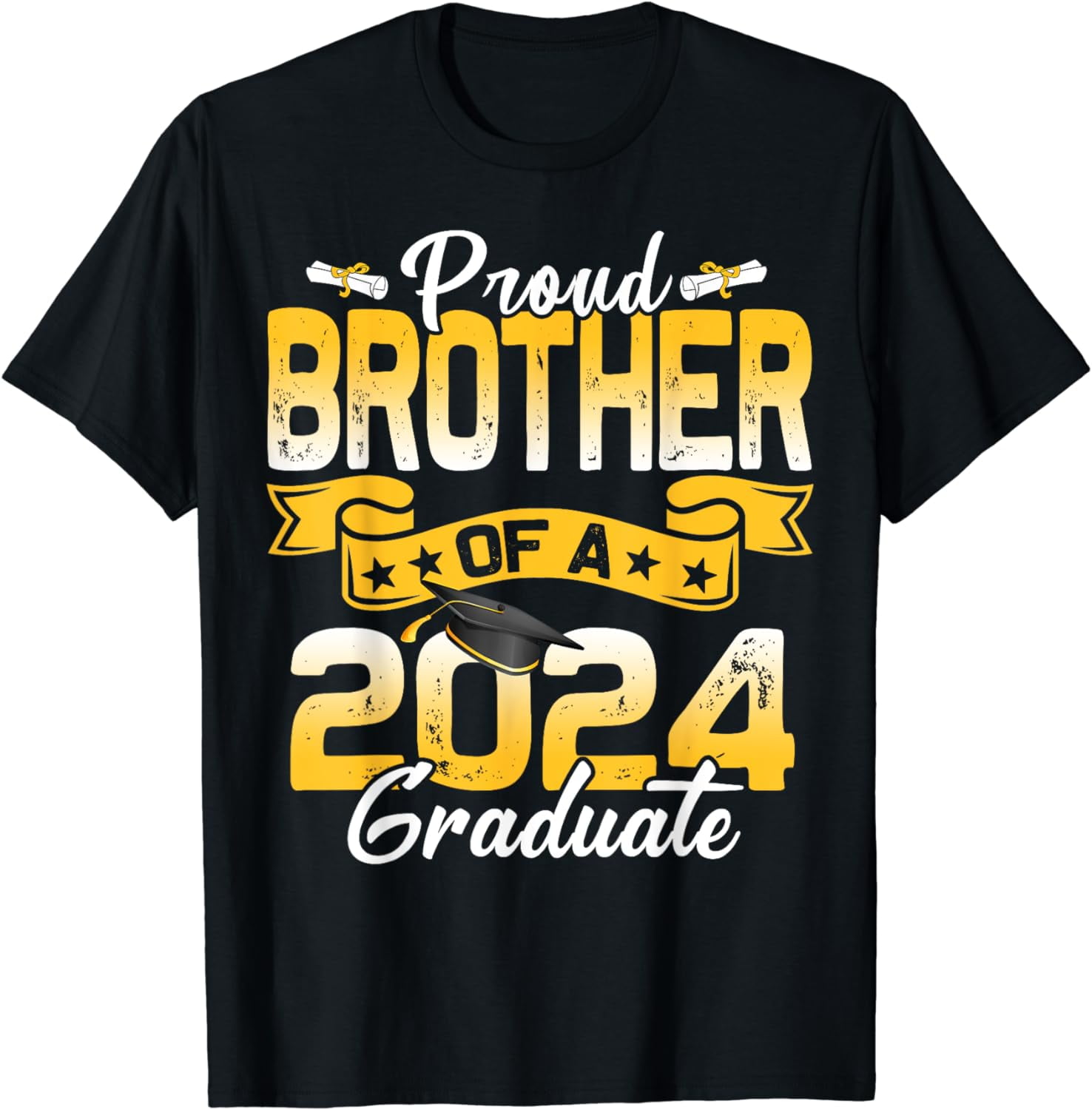 Proud Brother of a class of 2024 graduate senior graduation T-Shirt ...