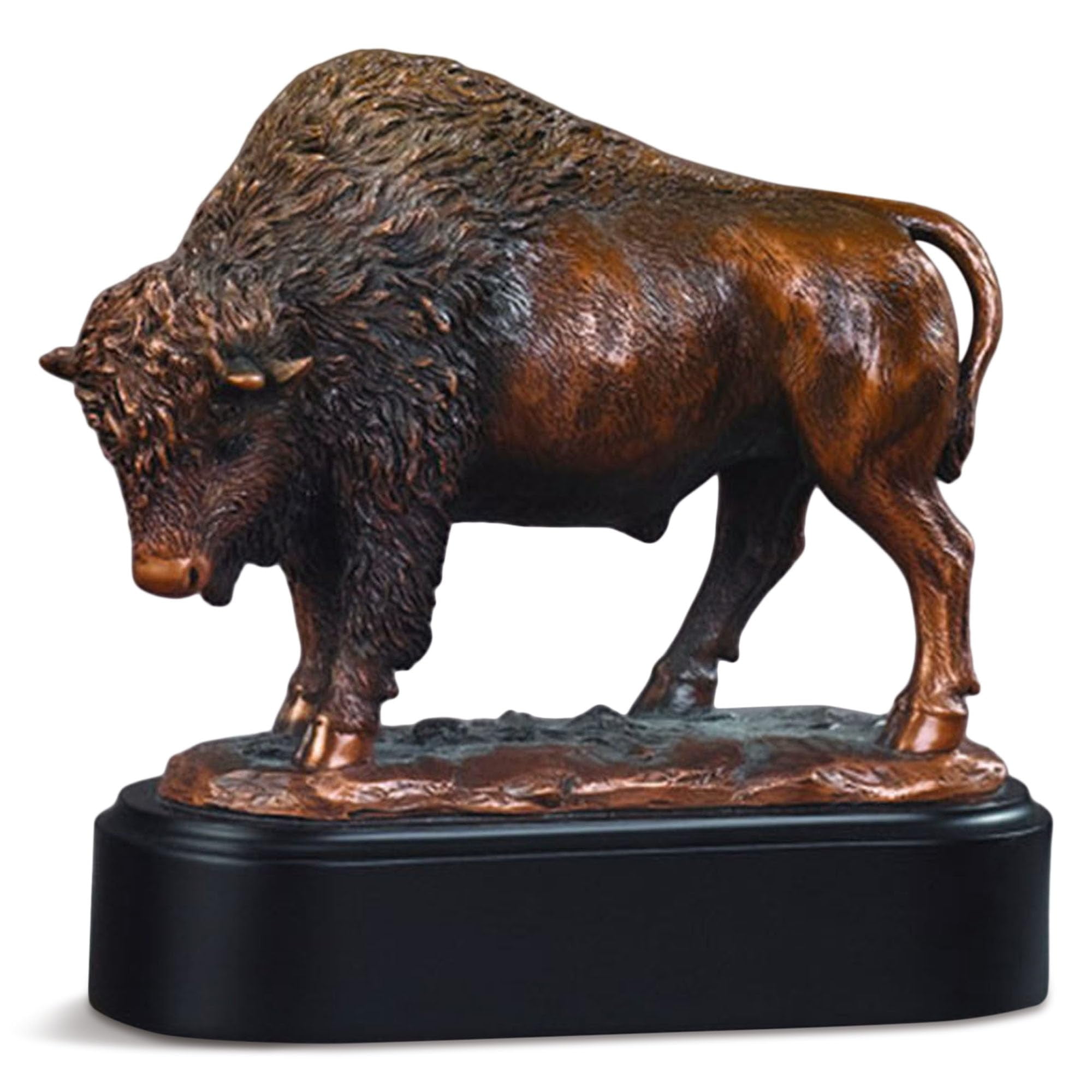 Proud Buffalo Statue - Bronze Finish - Walmart.com