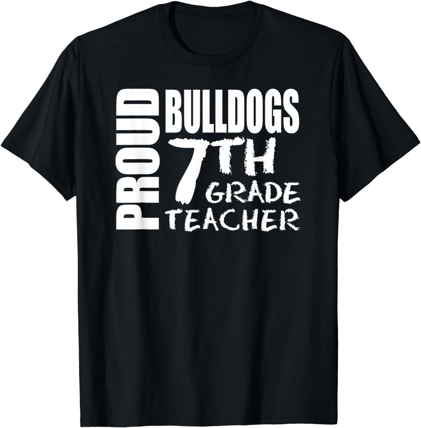 Proud Bulldog 7th Seventh Grade Teacher Shirt Back To School - Walmart.com
