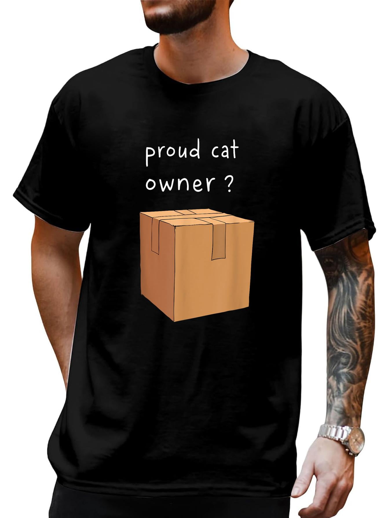 Proud Cat Owner Schrödinger's Cat Funny Box Cats Physicist T-Shirt - Walmart.com