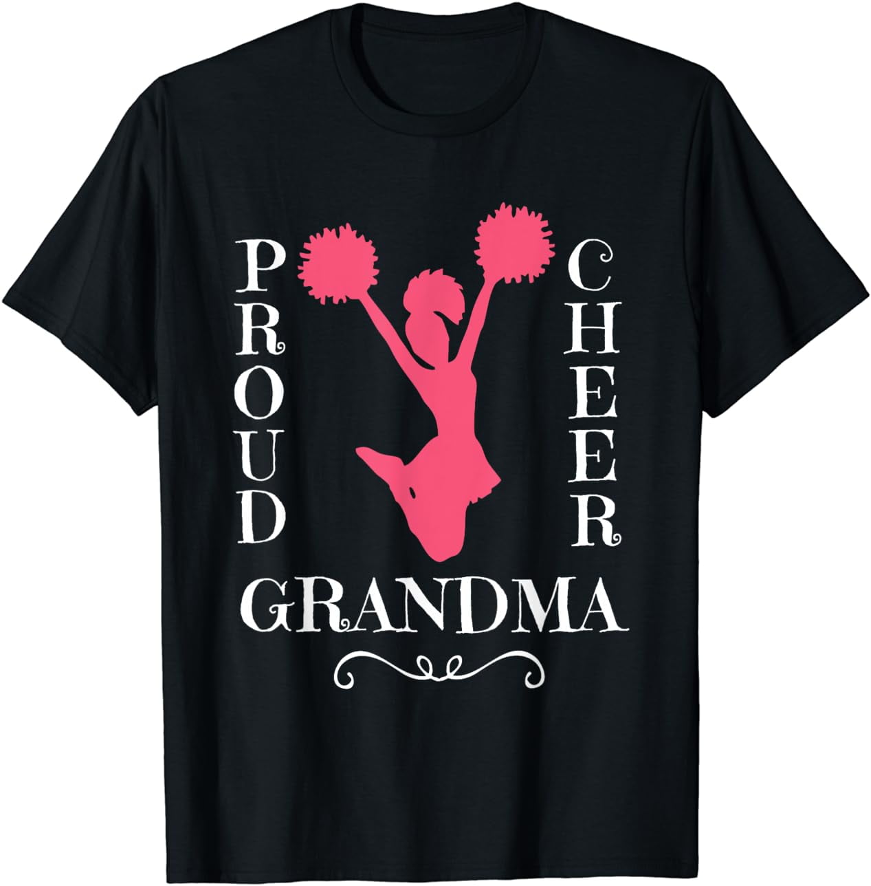 Proud Cheer Grandma T-Shirt Grandmother Cheerleading gifts - Walmart.com
