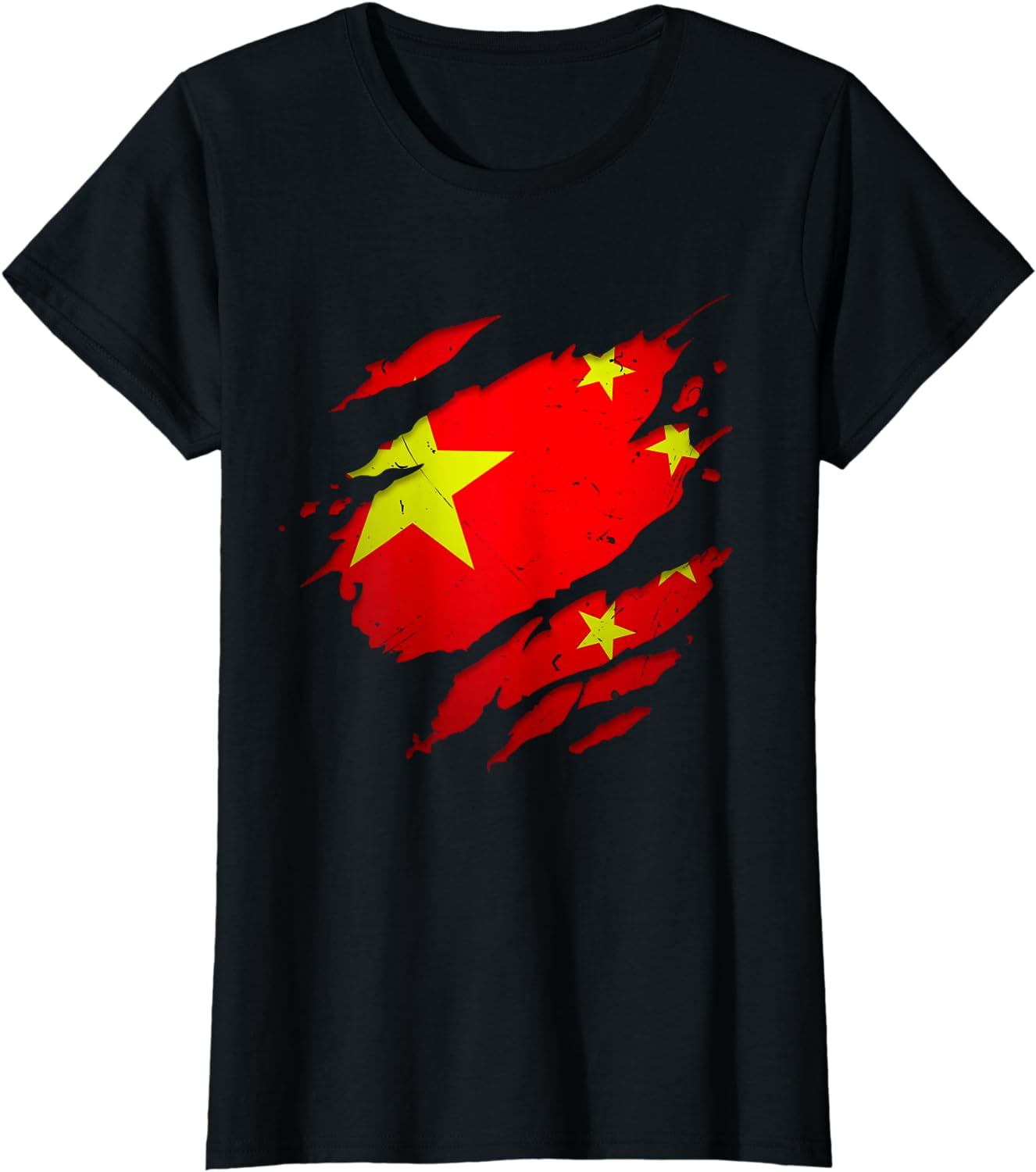Proud Chinese Shirts | Torn Ripped China Flag T-Shirt - Walmart.com