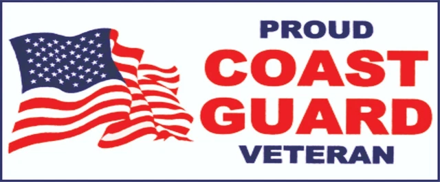 Proud Coast Guard Veteran Military Sticker Phone Decal Water Bottle ...