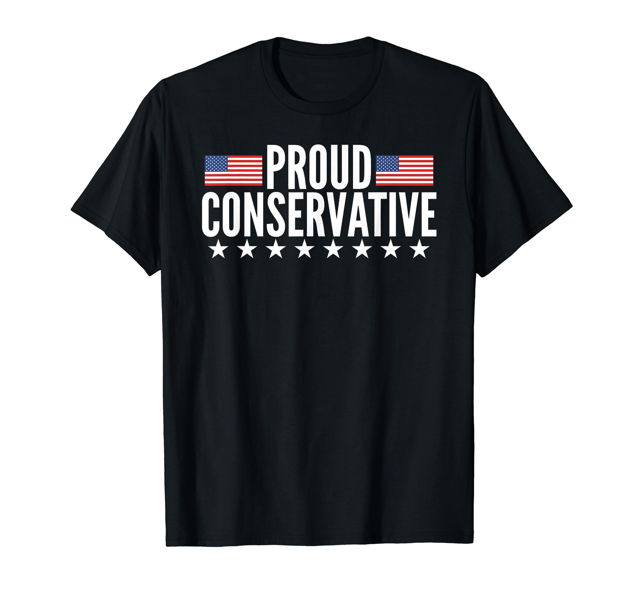 Proud Conservative American USA Flag T-Shirt - Walmart.com