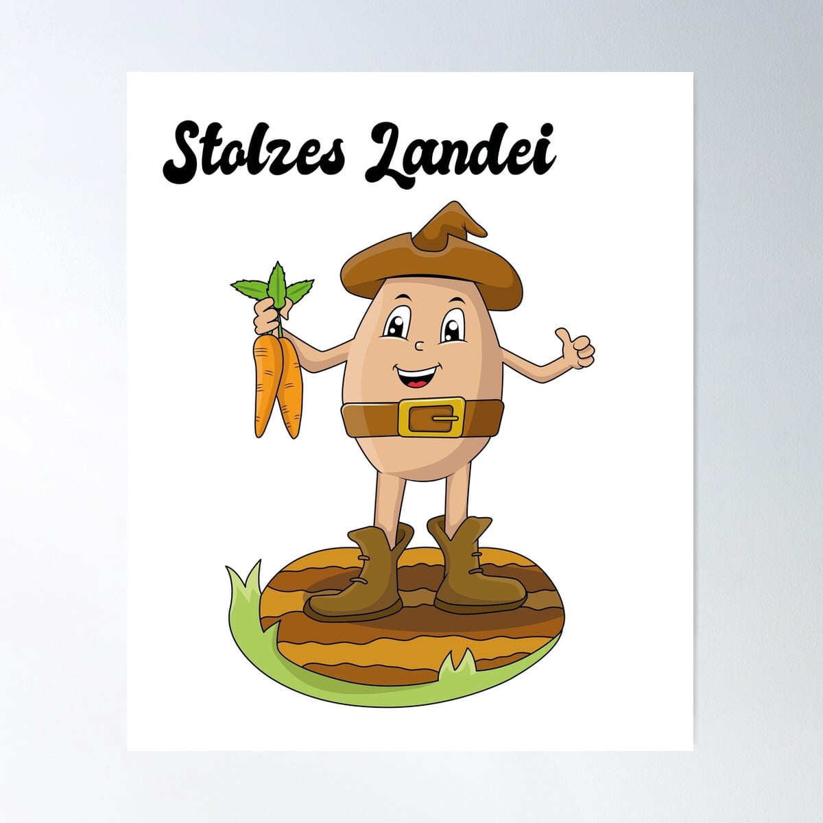 Proud Country Bumpkin - Farmer Style Poster Wall Art, Modern Wall Decor ...