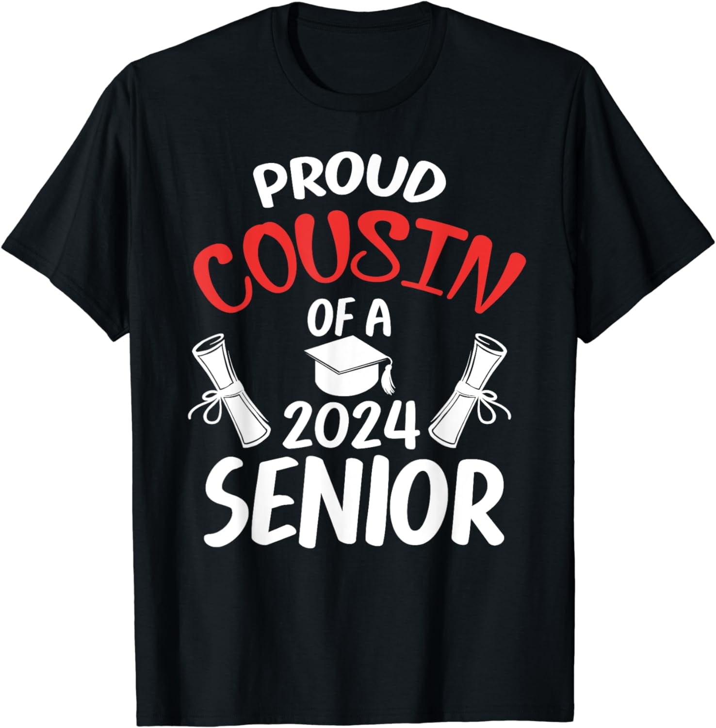 Proud Cousin of 2024 Senior Graduation Day Family Matching T-Shirt ...