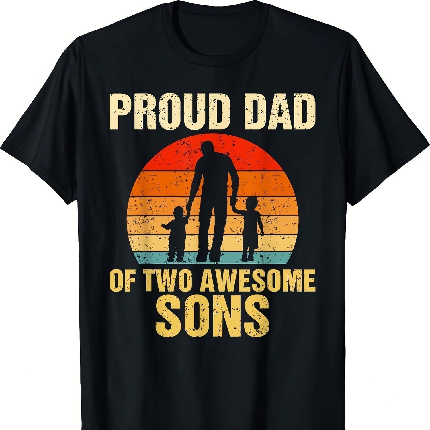 Proud Dad Of Two Aweme ns Dad Of 2 Two Boys Best Father T-ShirtMade ...
