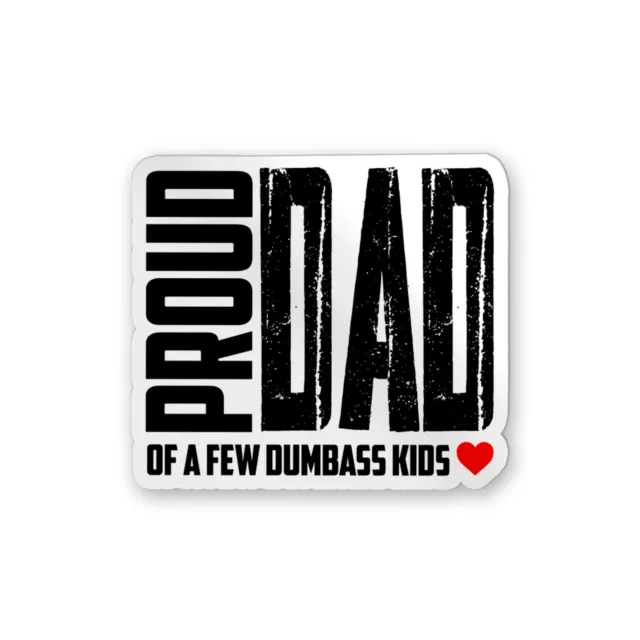 Proud Dad V1 Sticker, Phone Decal Water Bottle Stickers Car Decals ...