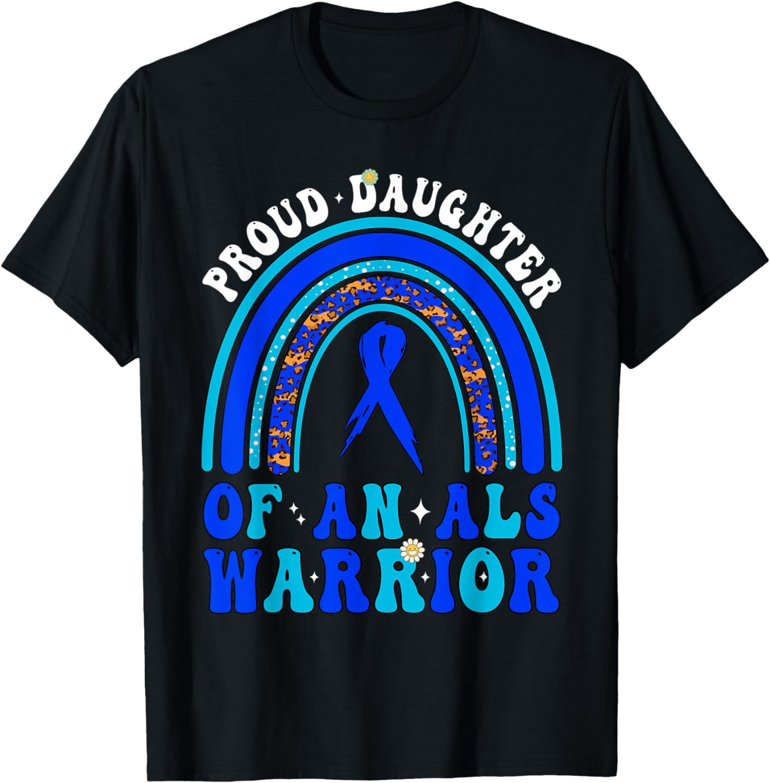 Proud Daughter Of An ALS Warrior ALS Awareness Ribbon Mom T-Shirt ...