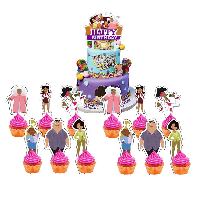 Proud Family Cake Topper CupcakeS Set Birthday Party Supplies ...