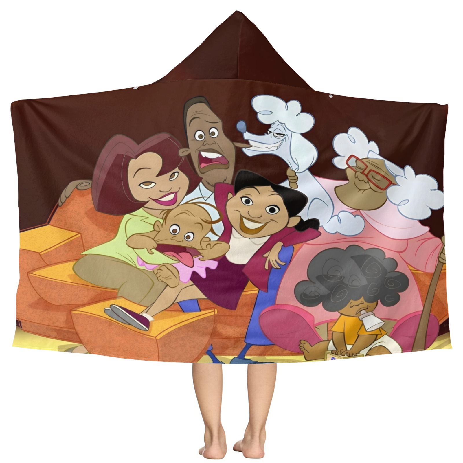 Proud Family Pattern Beach Poncho - Microfiber - Towel - Kids ...
