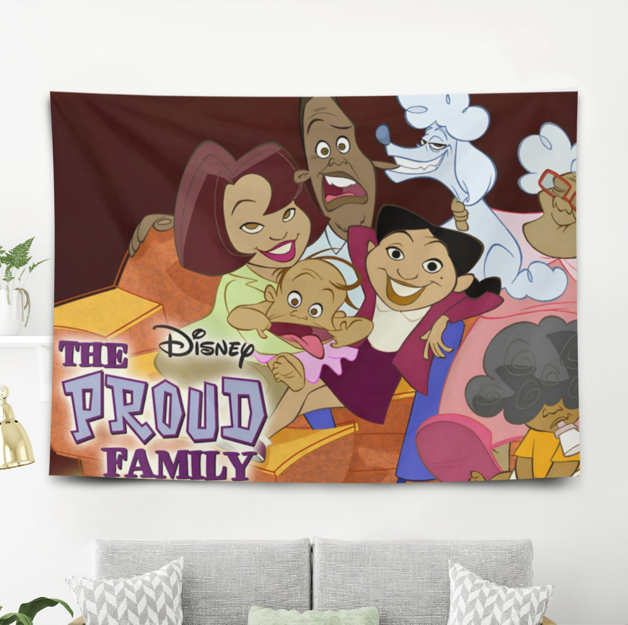 Proud Family Tapestry Gift Wall Hanging Backdrop for Room Bedroom Girls ...