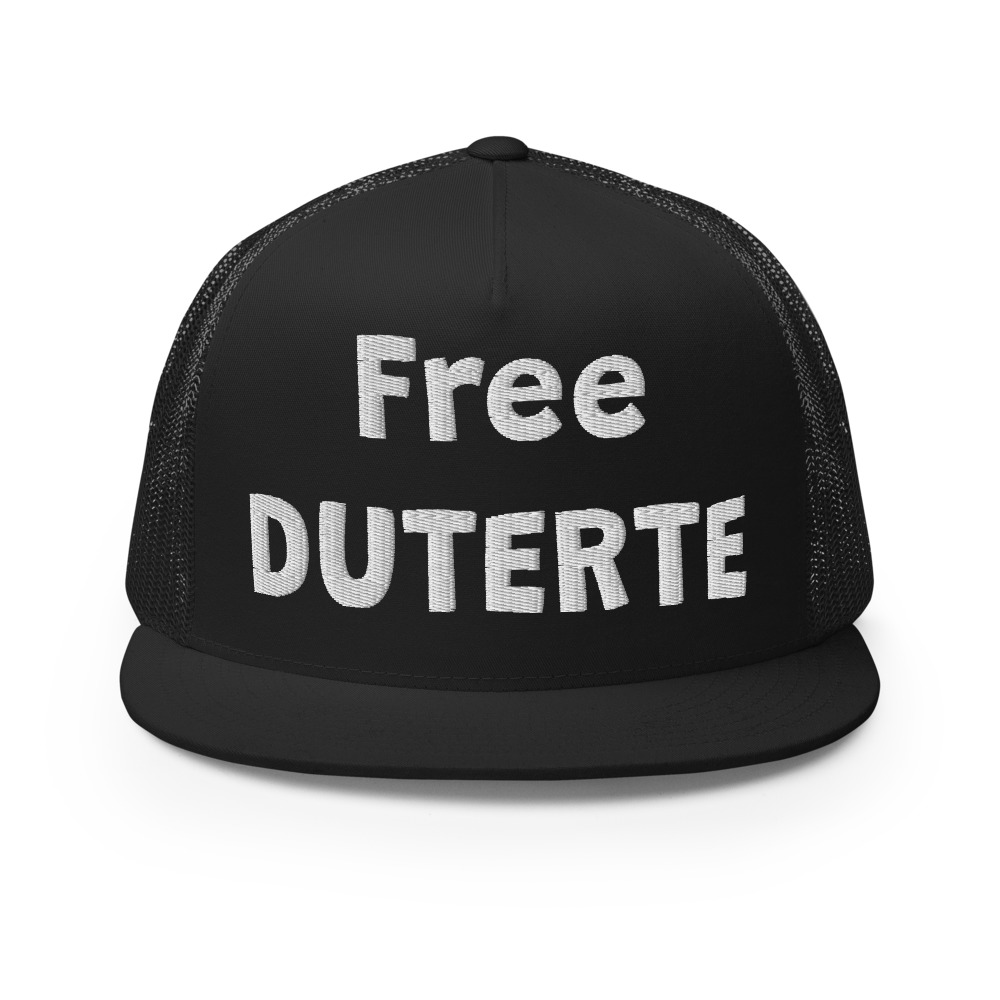 Proud Filipino Patriot Embroidered Trucker Cap, Free Duterte Supporter ...