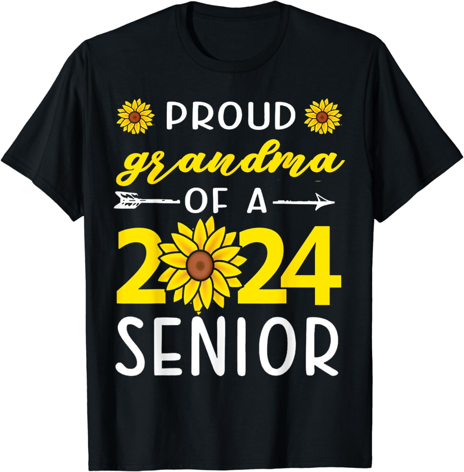 Proud GranMama of a 2024 Senior, Sunflower, Graduation party T-Shirt ...