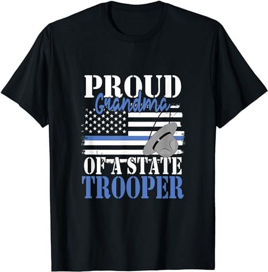 Proud Grandma of a State Trooper Police Officer Graduation T-Shirt ...