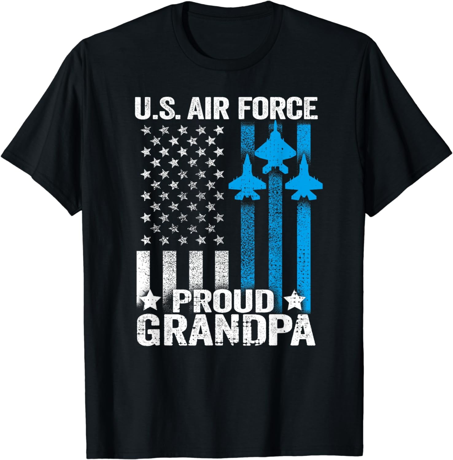 Proud Grandpa US Air Force T Shirt - USAF Shirt - Walmart.com