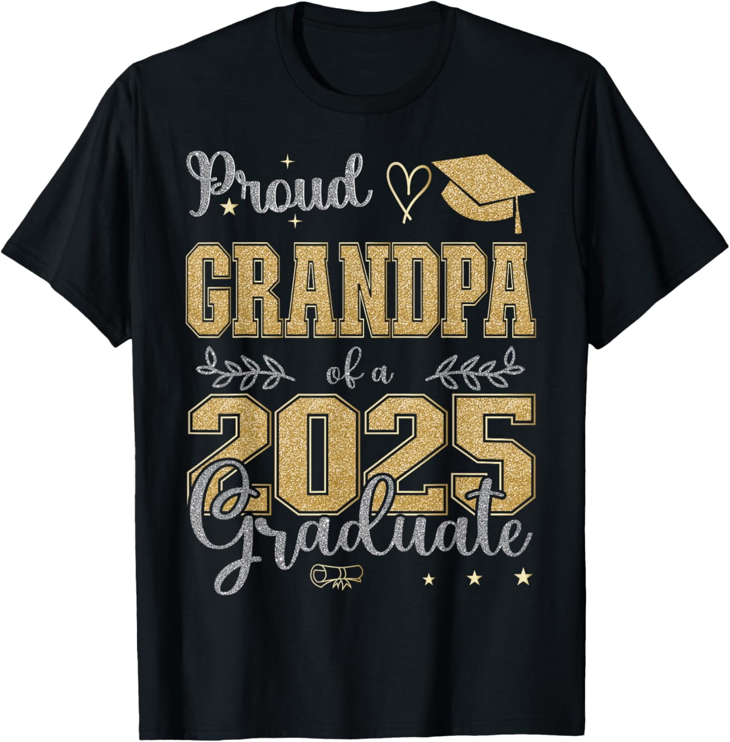 Proud Grandpa of a class of 2025 graduate for graduation T-Shirt ...