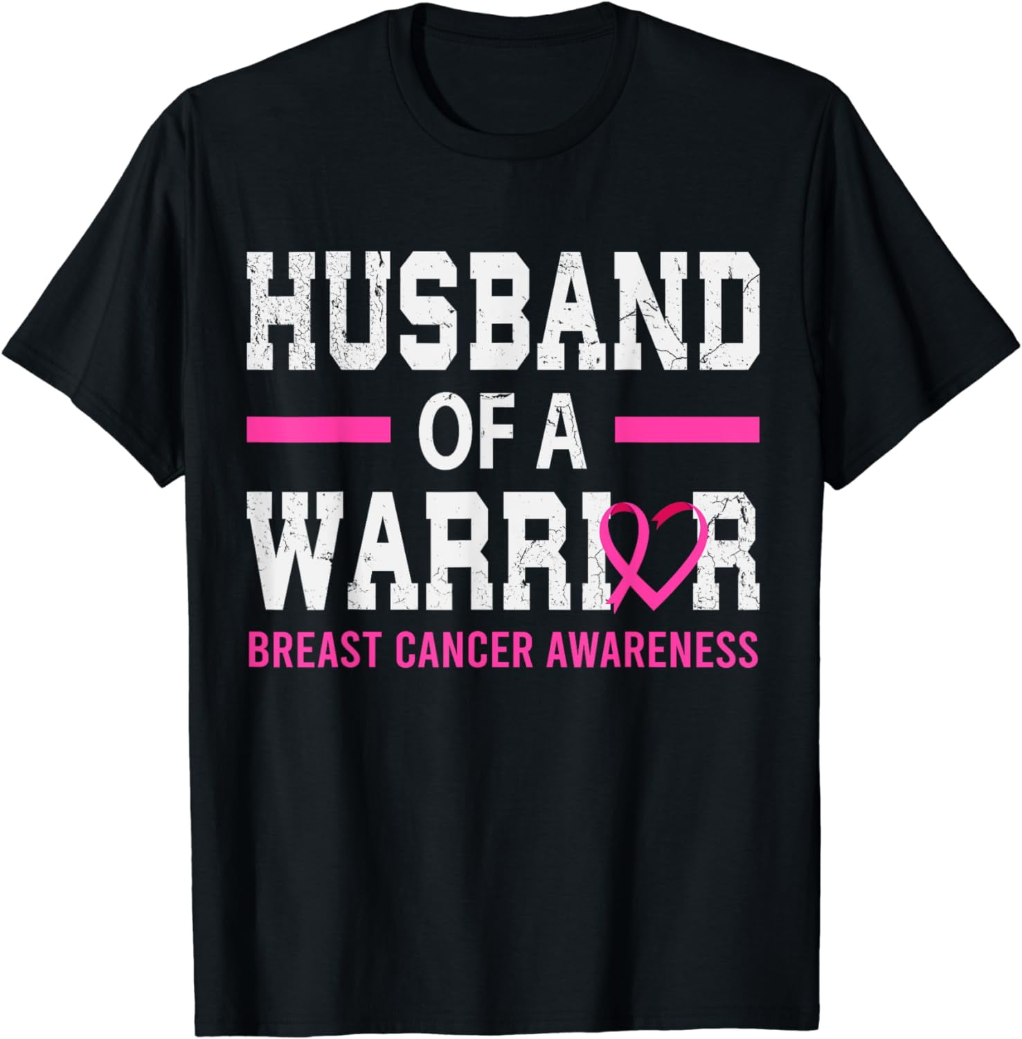 Proud Husband Of A Breast Cancer Warrior Support Squad T-Shirt ...