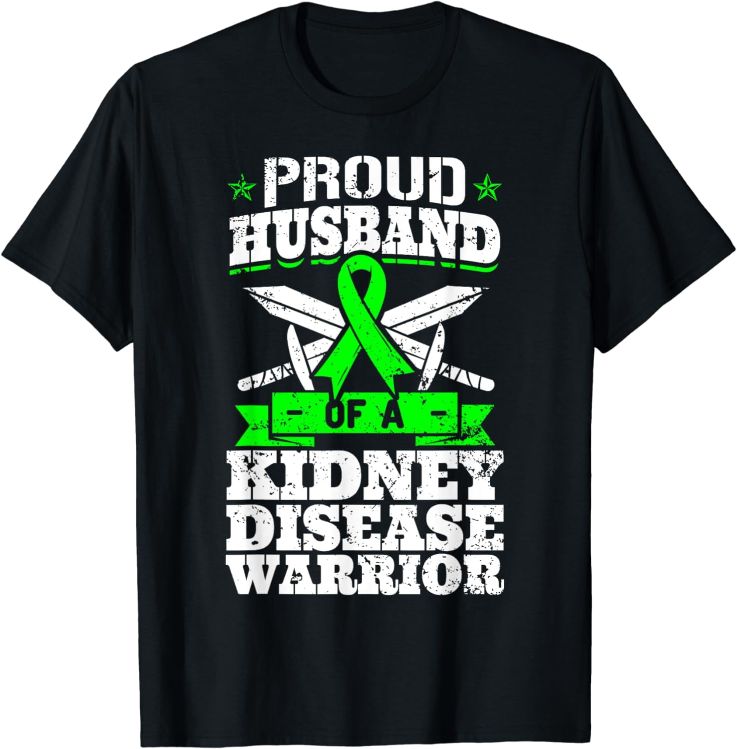 Proud Husband Of A Kidney Disease Warrior Renal Awareness T-Shirt ...