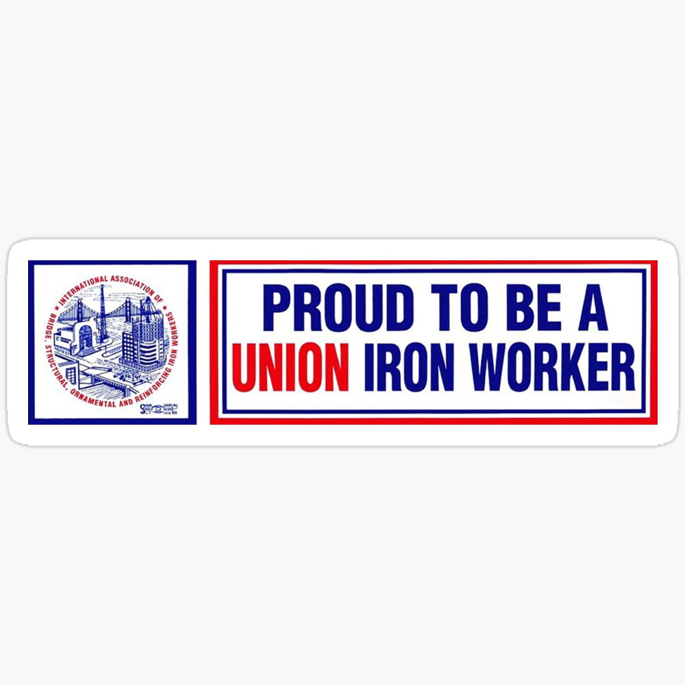 Proud Iron Worker Sticker Phone Decal Water Bottle Stickers Car Decals ...