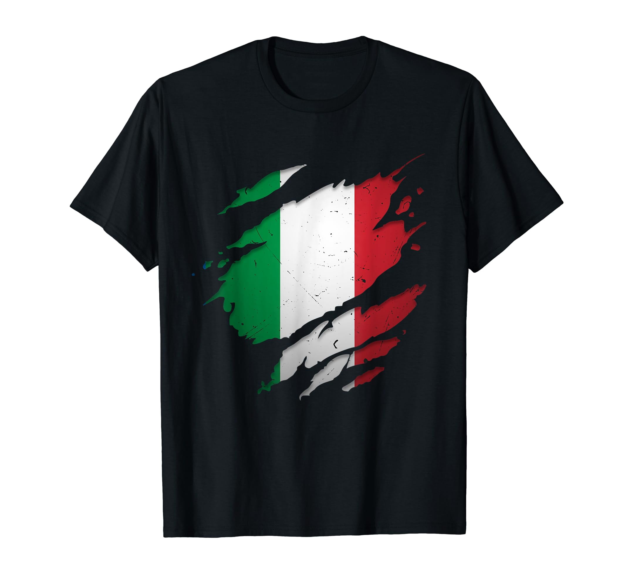 Proud Italian Shirts | Italia Torn Ripped Italy Flag T-Shirt - Walmart.com