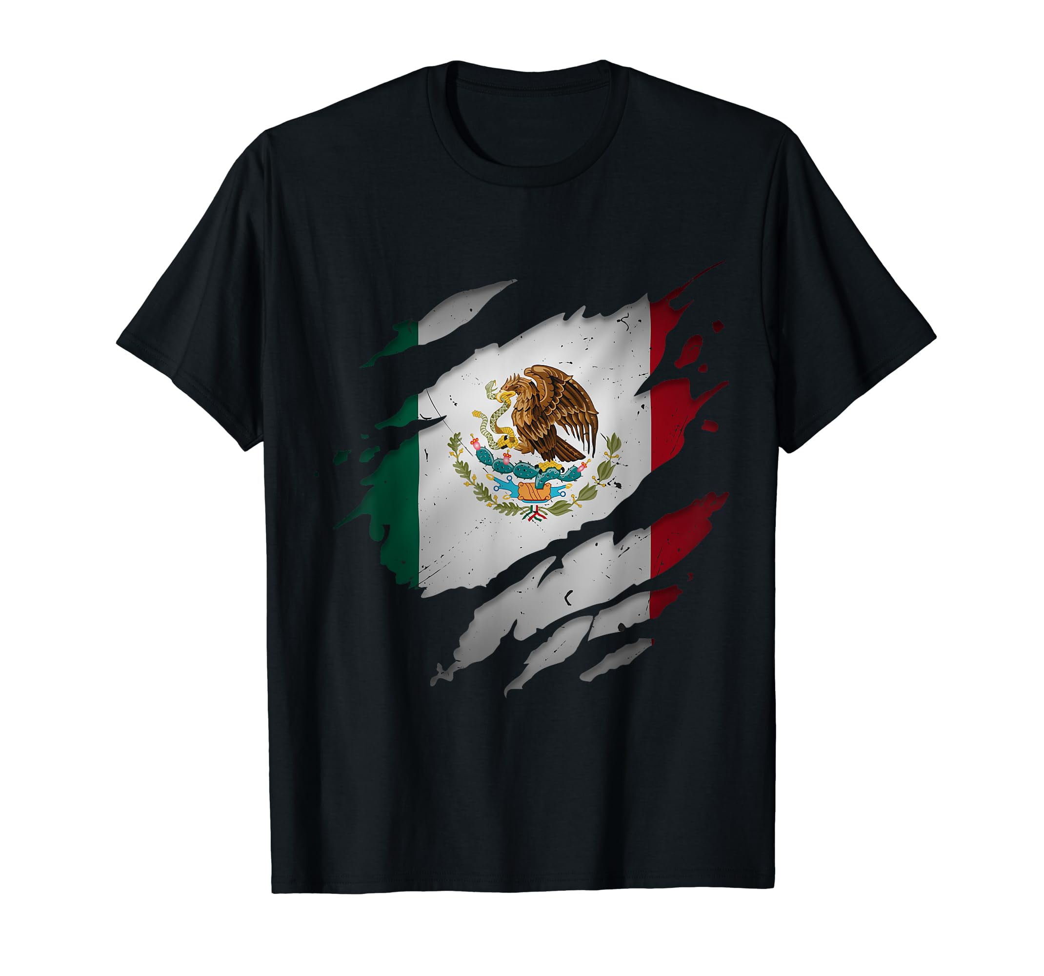 Proud Mexican Shirts Chicano Latino Torn Ripped Mexico Flag Cotton ...