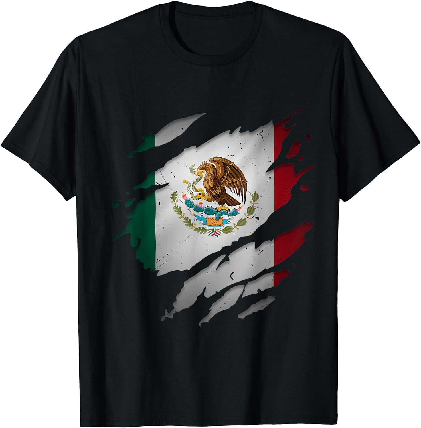 Proud Mexican Shirts Chicano Latino Torn Ripped Mexico Flag T-Shirt ...
