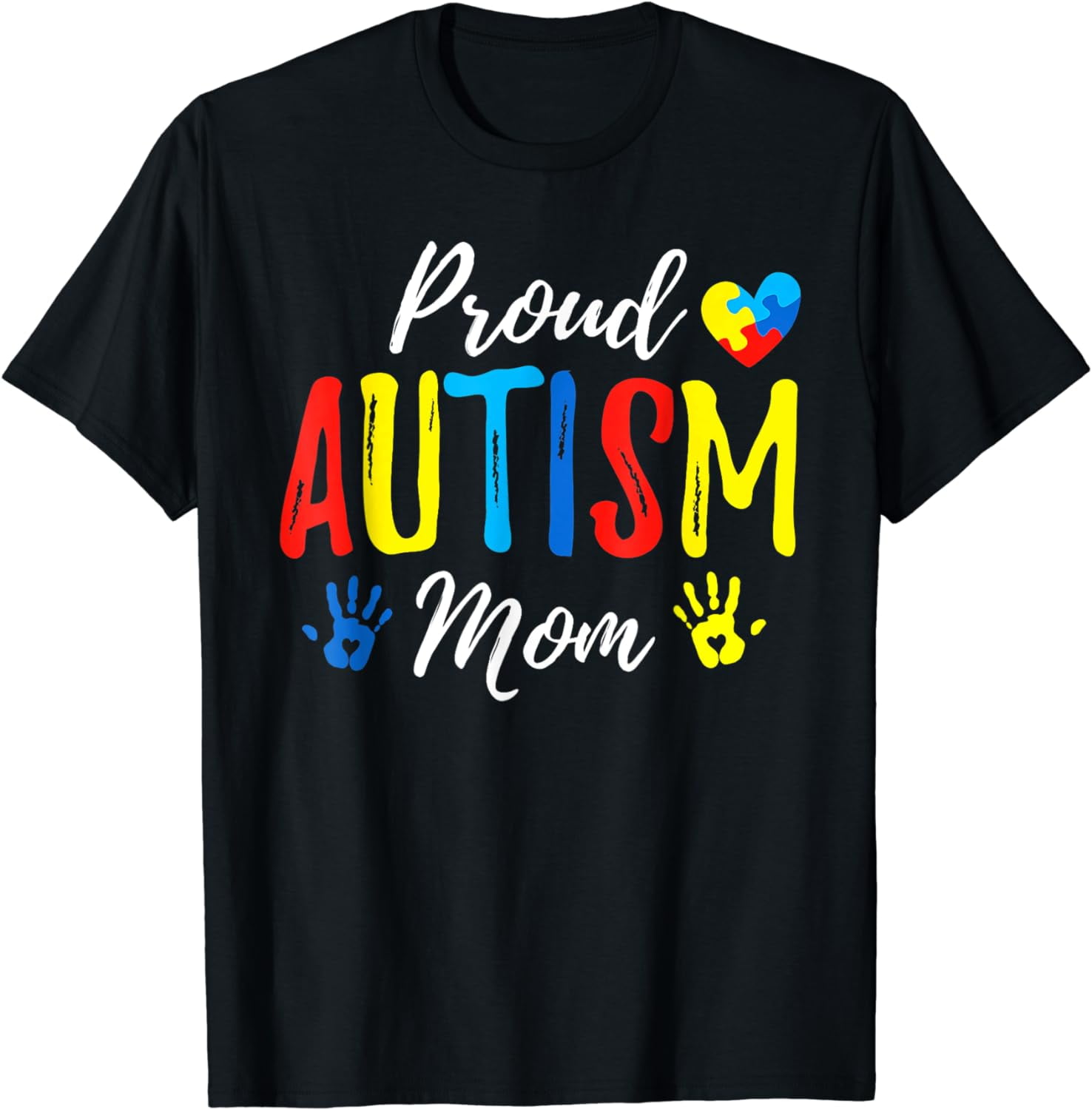 Proud Mom Autism Awareness Family Matching Shirt T-Shirt - Walmart.com