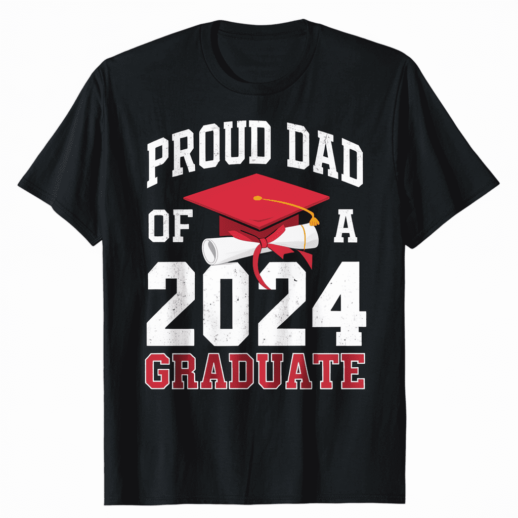 Proud Mom/Dad of a 2024 Graduation Accomplishment Tee - Walmart.com