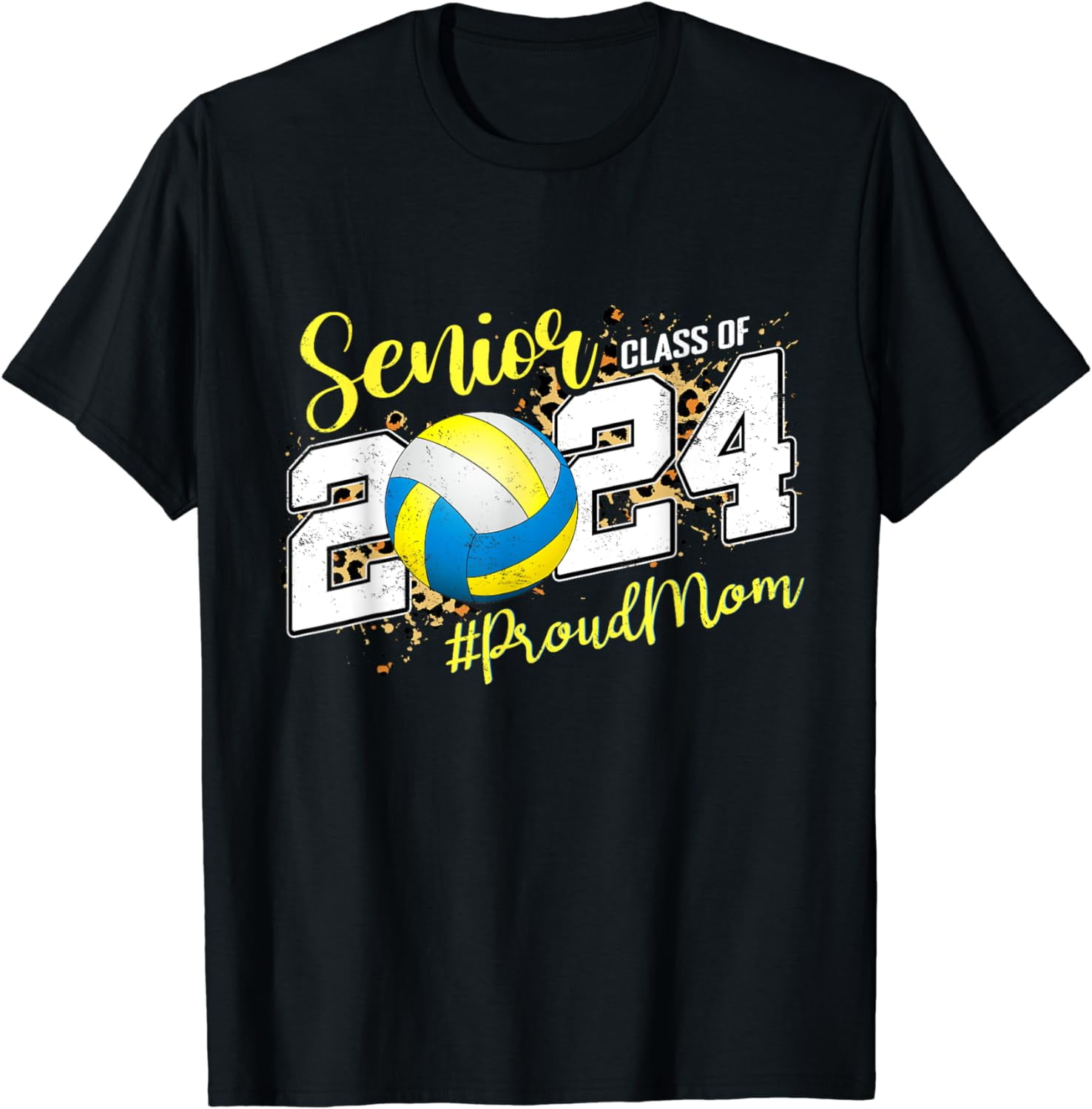 Proud Mom Of 2024 Senior Graduate Class Of 2024 Volleyball T-Shirt ...
