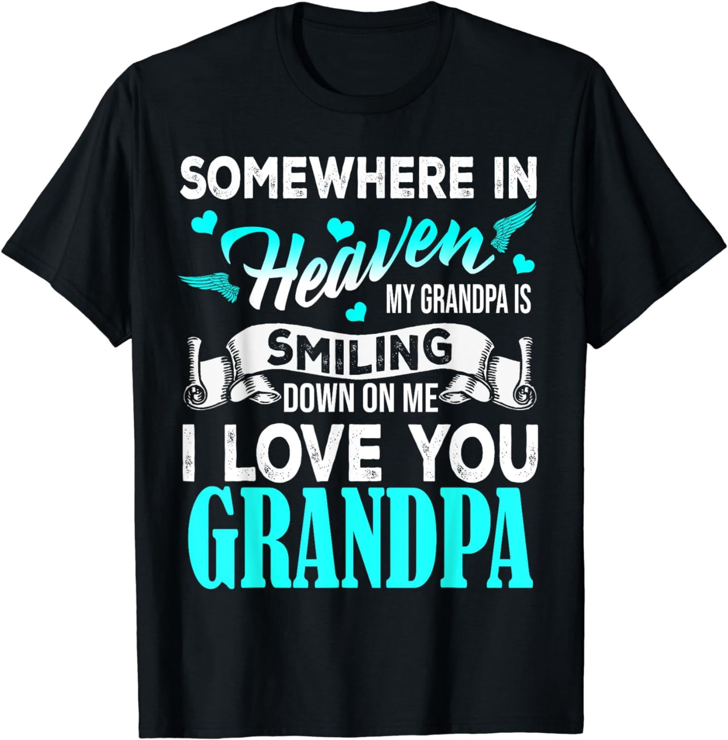 Proud My Grandpa In Heaven Happy Father Day Proud Of Grandpa T-Shirt ...