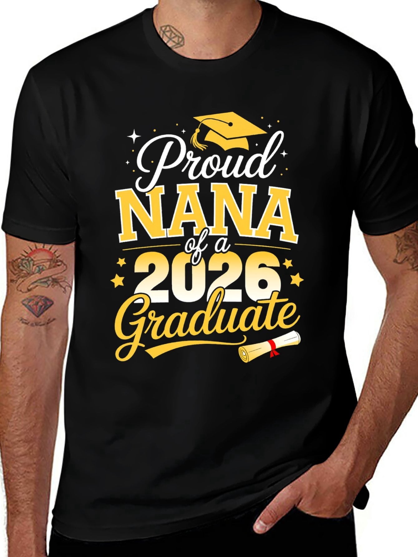 Proud Nana of a 2026 Senior Graduate T-Shirt – Class of 2026 Graduation ...