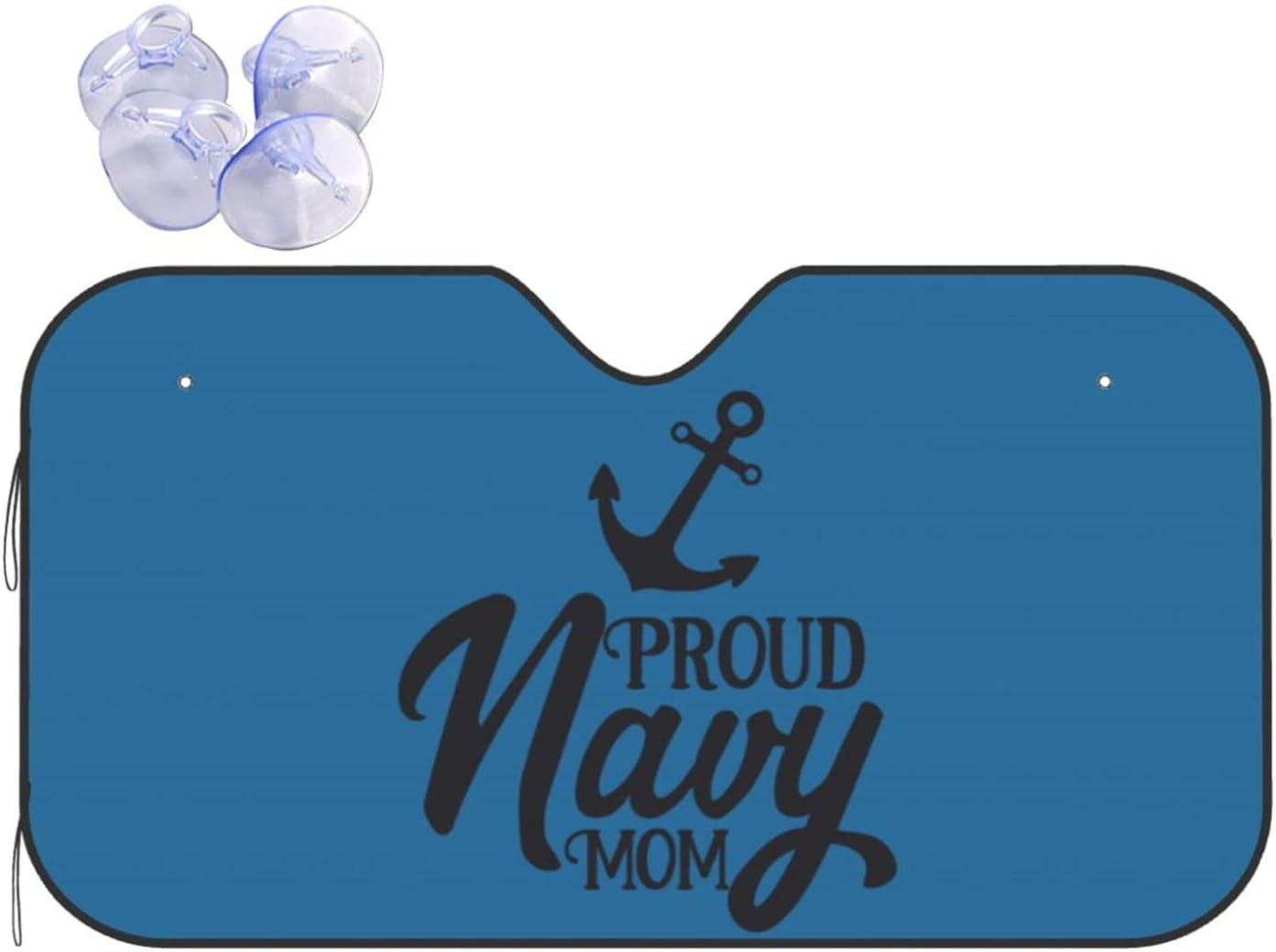 Proud Navy Mom Pattern Windshield Car Sun Shade Front Window Sunshade ...