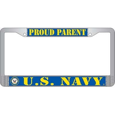 Proud Parent U.S. Navy United States Navy Logo License Plate Frame ...