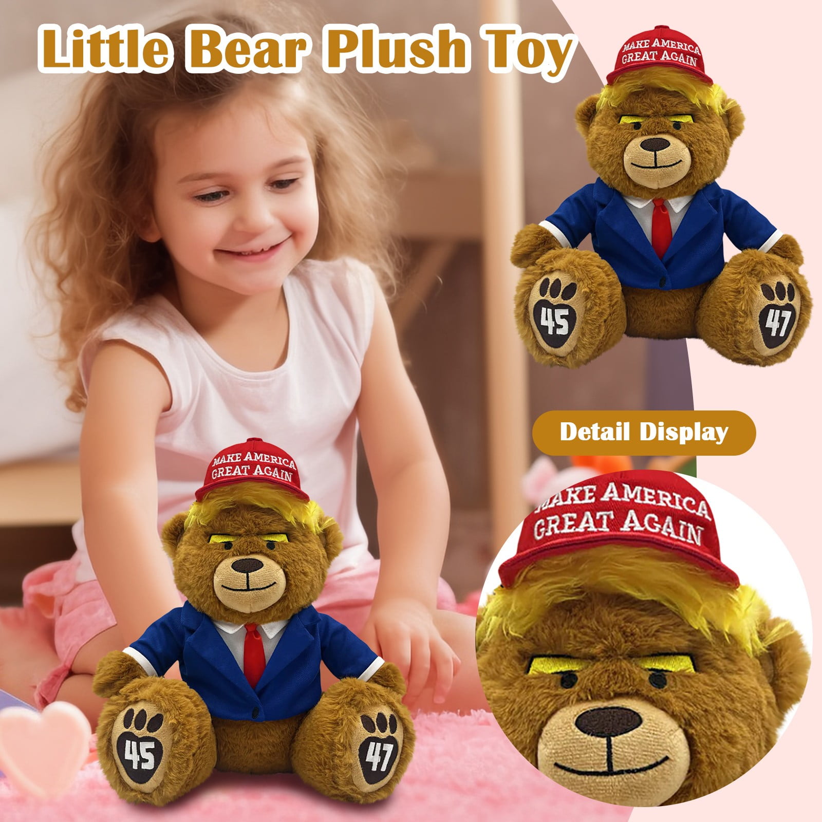 Proud Patriots Trumpinator Teddy Bear Plushies, Trump Teddy Bear ...