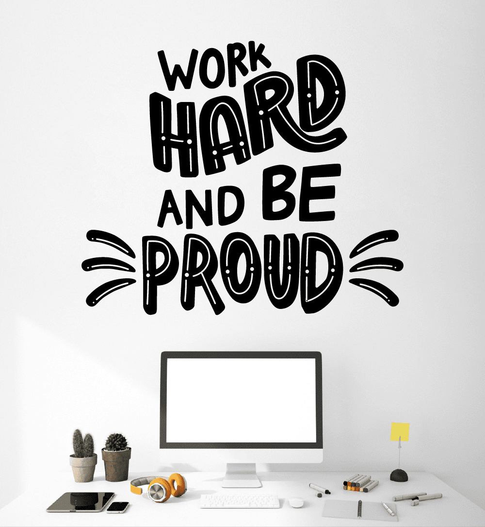 Be Proud Quote Classroom Wall Decals Stickers Education Educational ...