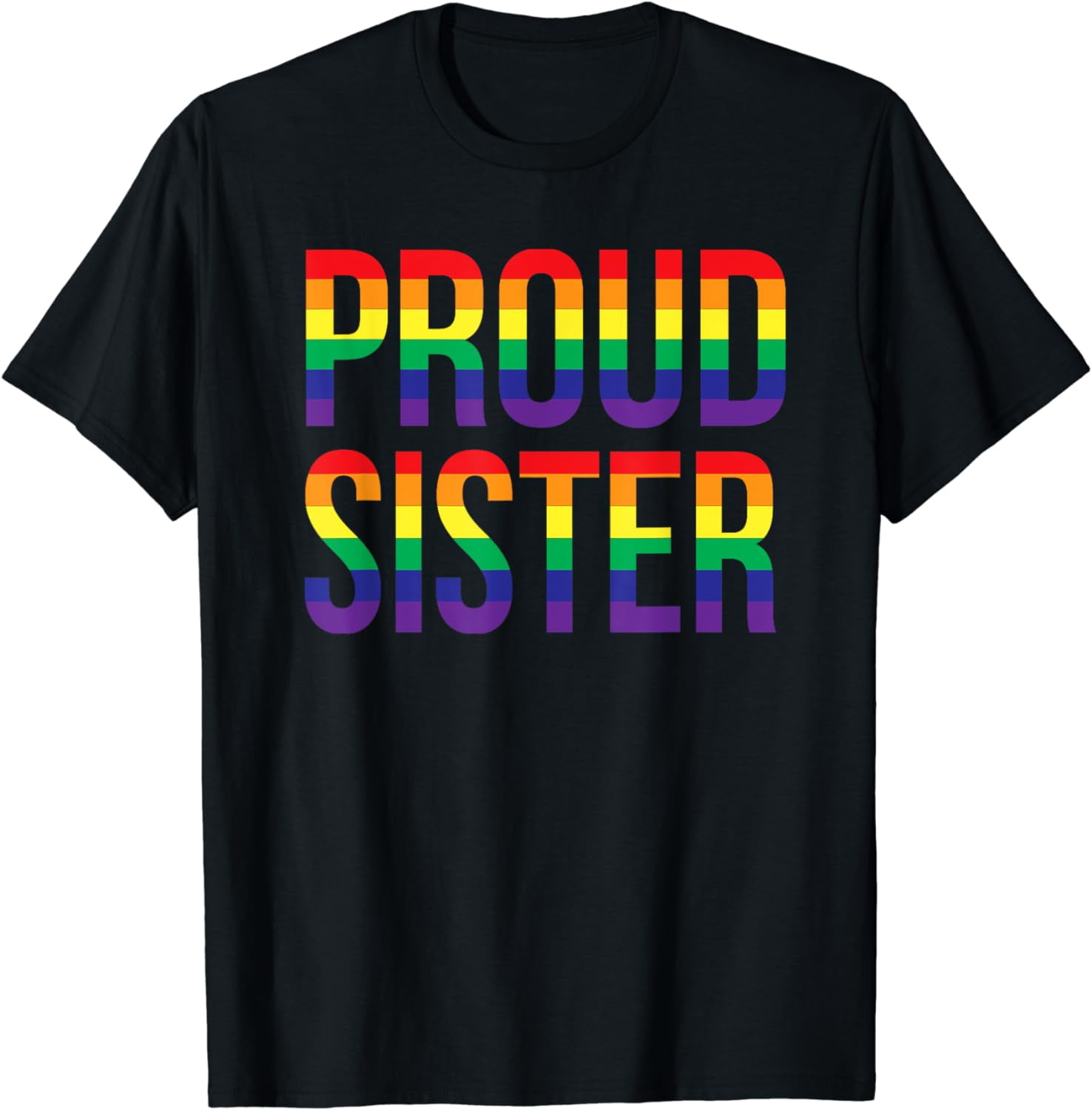 Proud Sister Gay Lesbian LGBT Pride Support T Shirt - Walmart.com