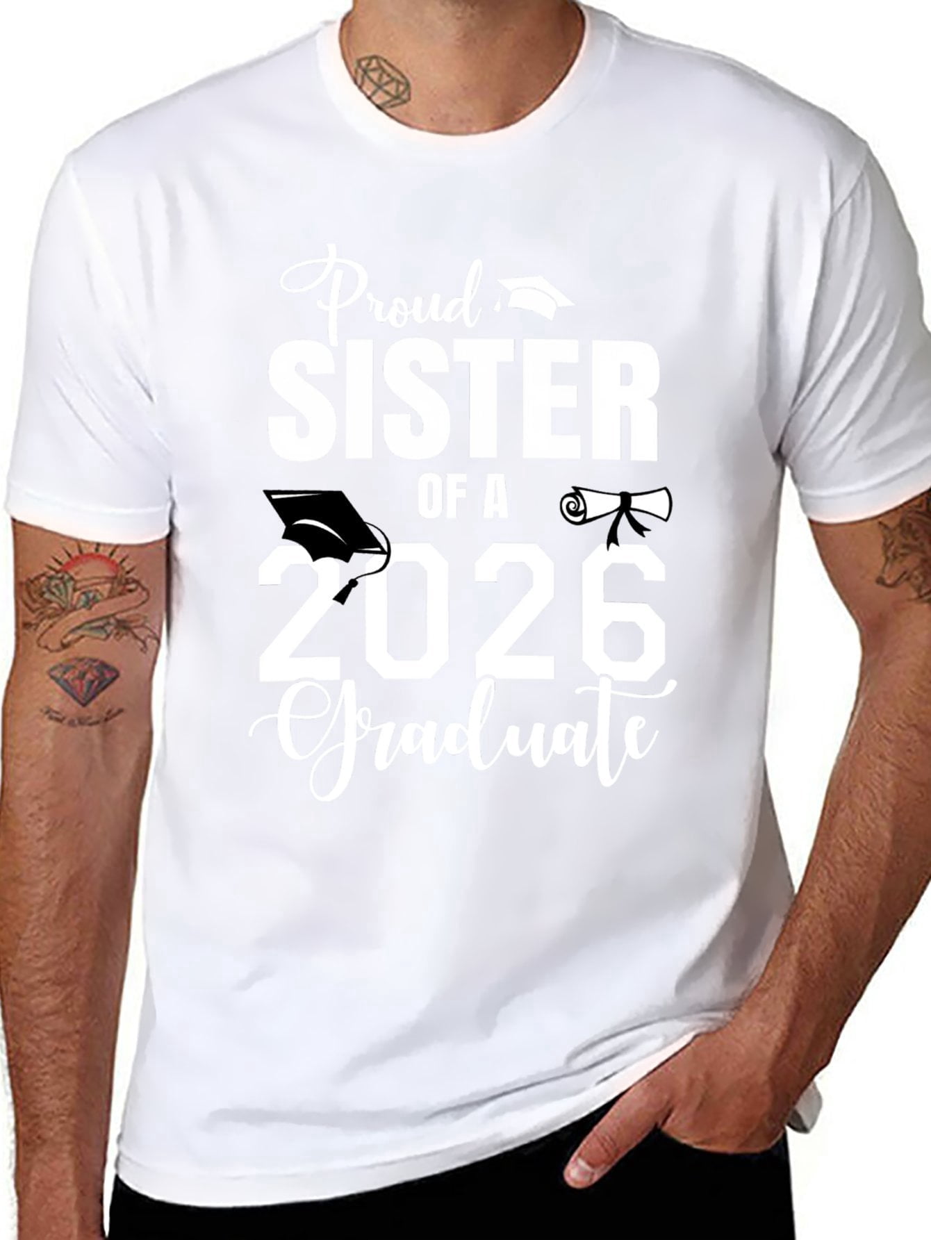 Proud Sister of a 2026 Senior Graduate T-Shirt – Class of ’26 ...