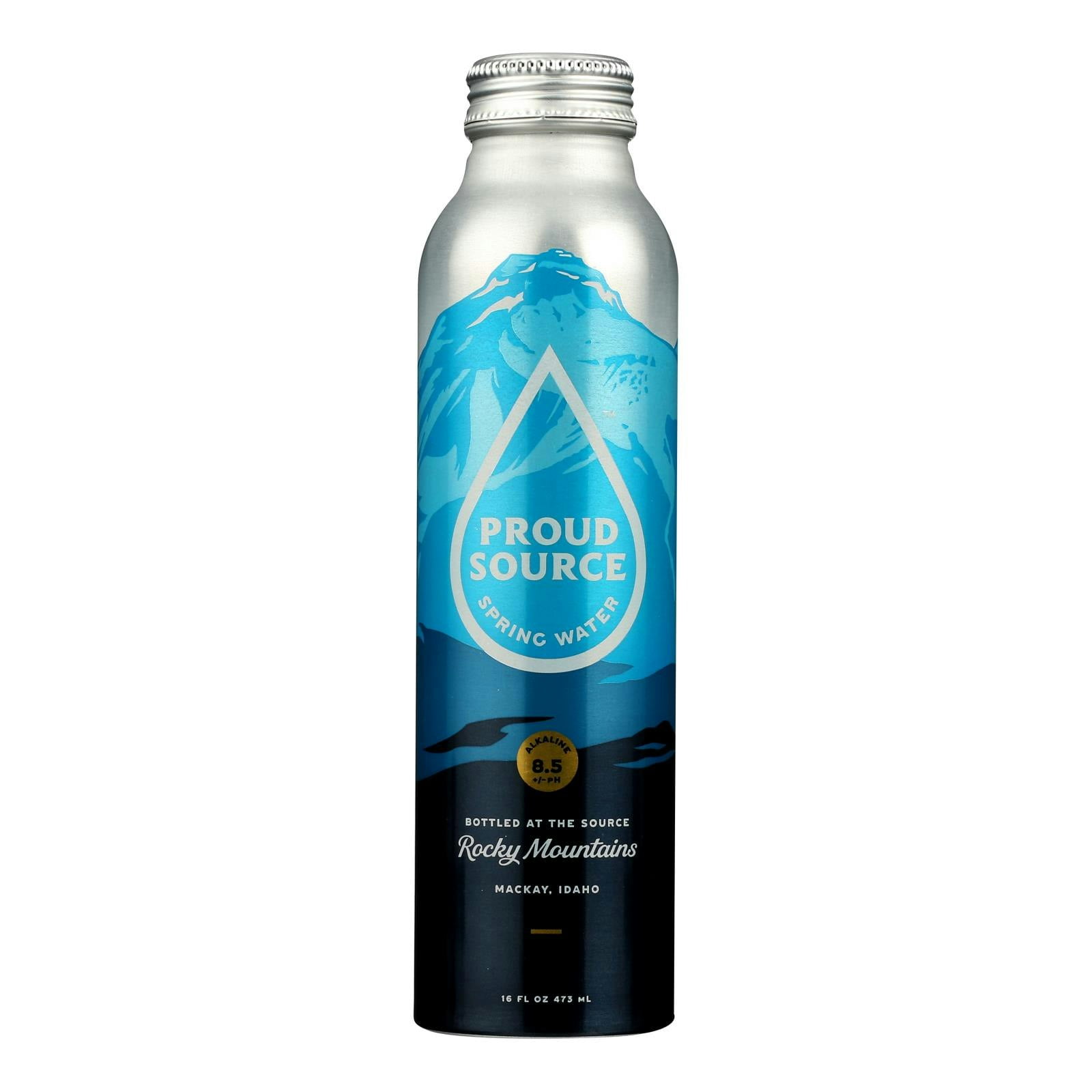 Proud Source Alkaline Spring Water, 16 fl oz, Pack of 24, Infinitely ...