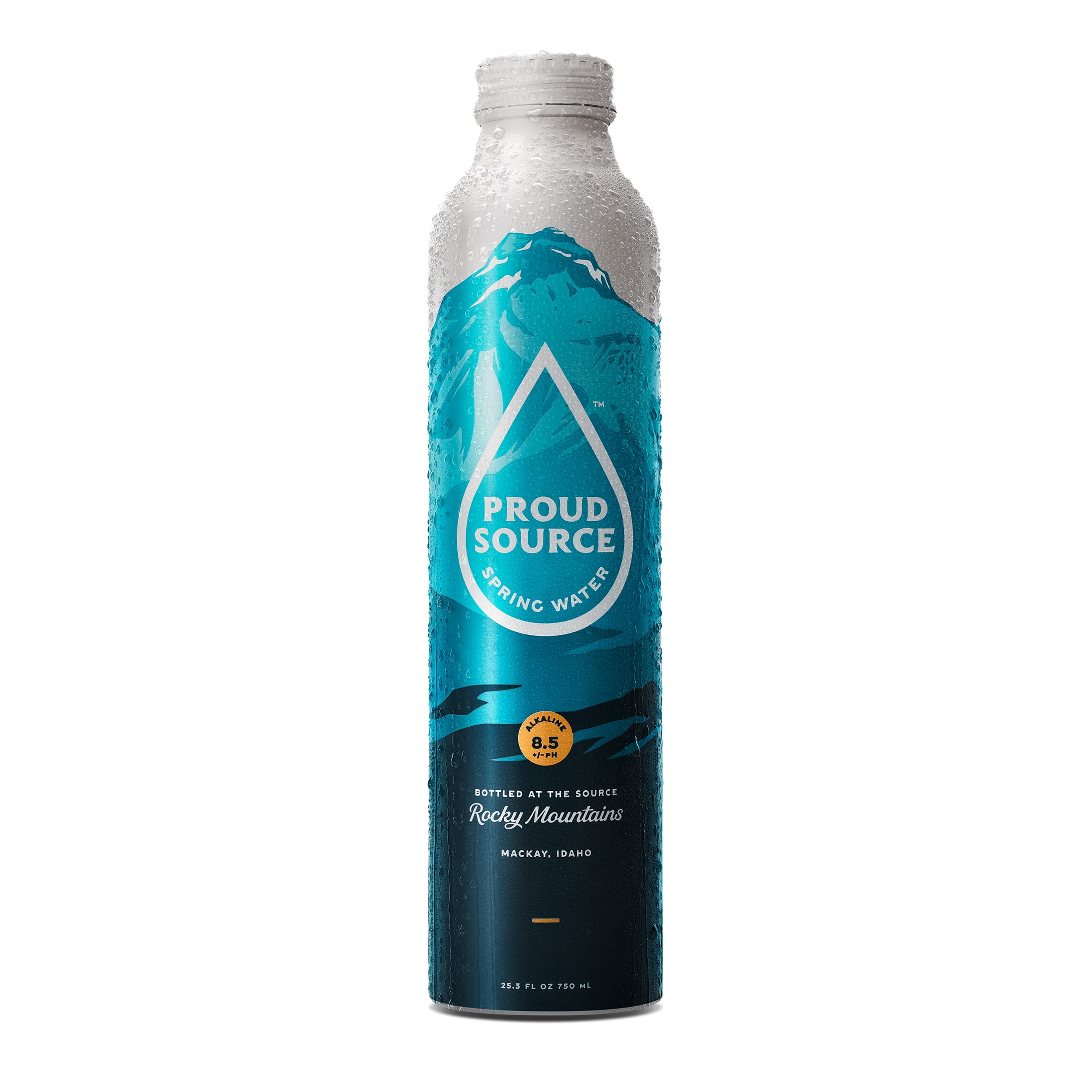 Proud Source Natural Spring Alkaline Water, 25.3 fl oz Resealable ...