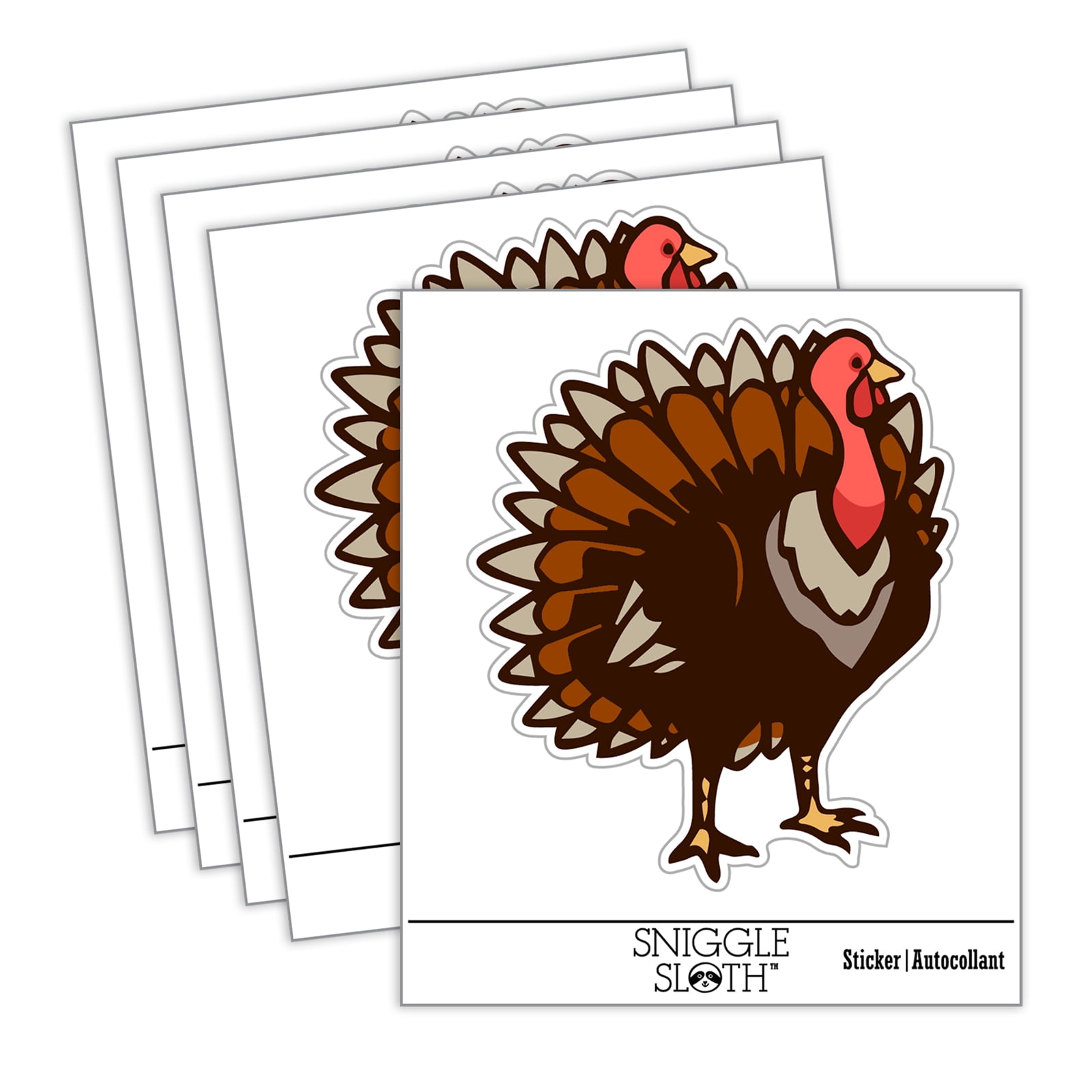 Proud Standing Turkey Car Window Bumper Water Bottle Phone Tablet ...