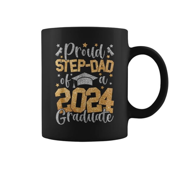 Proud Step Dad Of A Class Of 2024 Graduate Matching Family Coffee Mugs ...