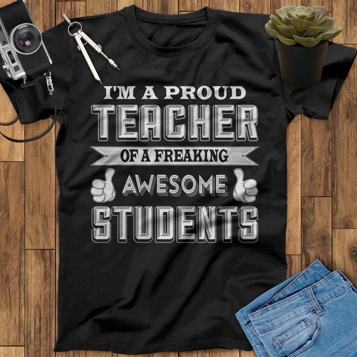 Proud Teacher Of A Freaking Awesome Students Teacher Shirt, Teacher ...