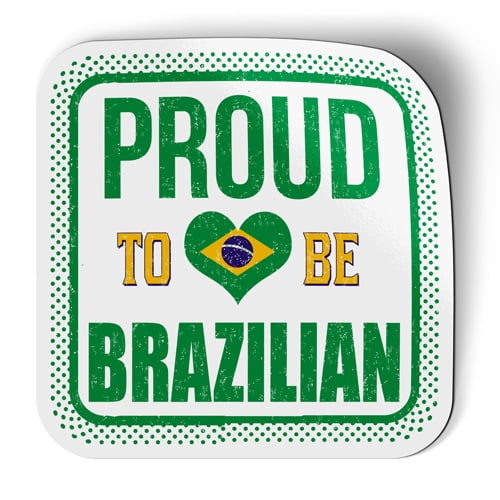Proud To Be Brazilian - 5" Magnet for Car Locker Refrigerator - Walmart.com